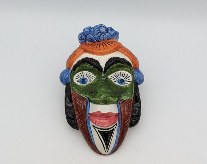 Unique Italian Mask Hand Painted Signed AZ Italy - Etsy
