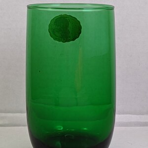 Forest Green Roly Poly Glass by Anchor Hocking - Etsy