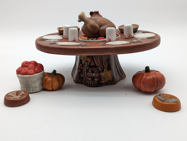 Ceramic Happy Thanksgiving Dinner - Etsy