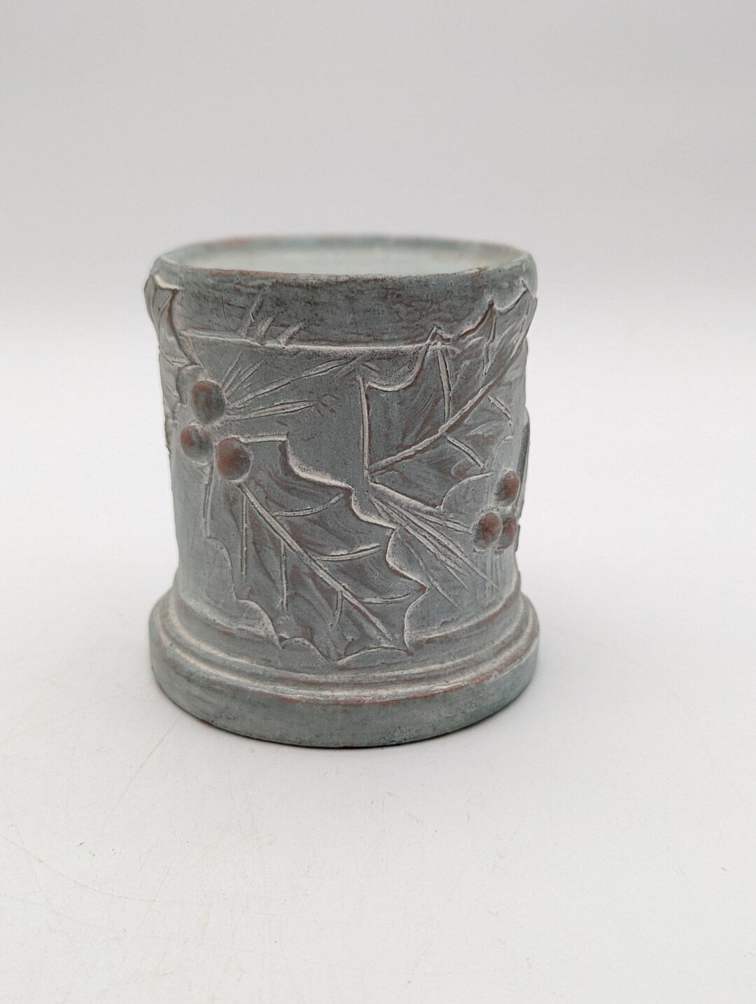 2000 Isabel Bloom Holly Pillar Candle Holder - Etsy