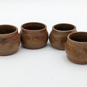 Beautiful Studio Pottery Ceramic Cup Pinched Thumb Indent Design Signed ...