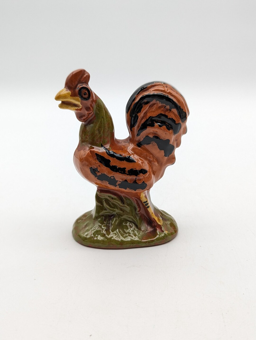 Breininger Pottery Glazed Redware Rooster Figurine - Etsy