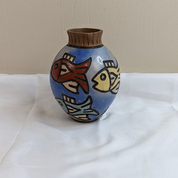 Chulucanas Peru Art Pottery Vase - Etsy