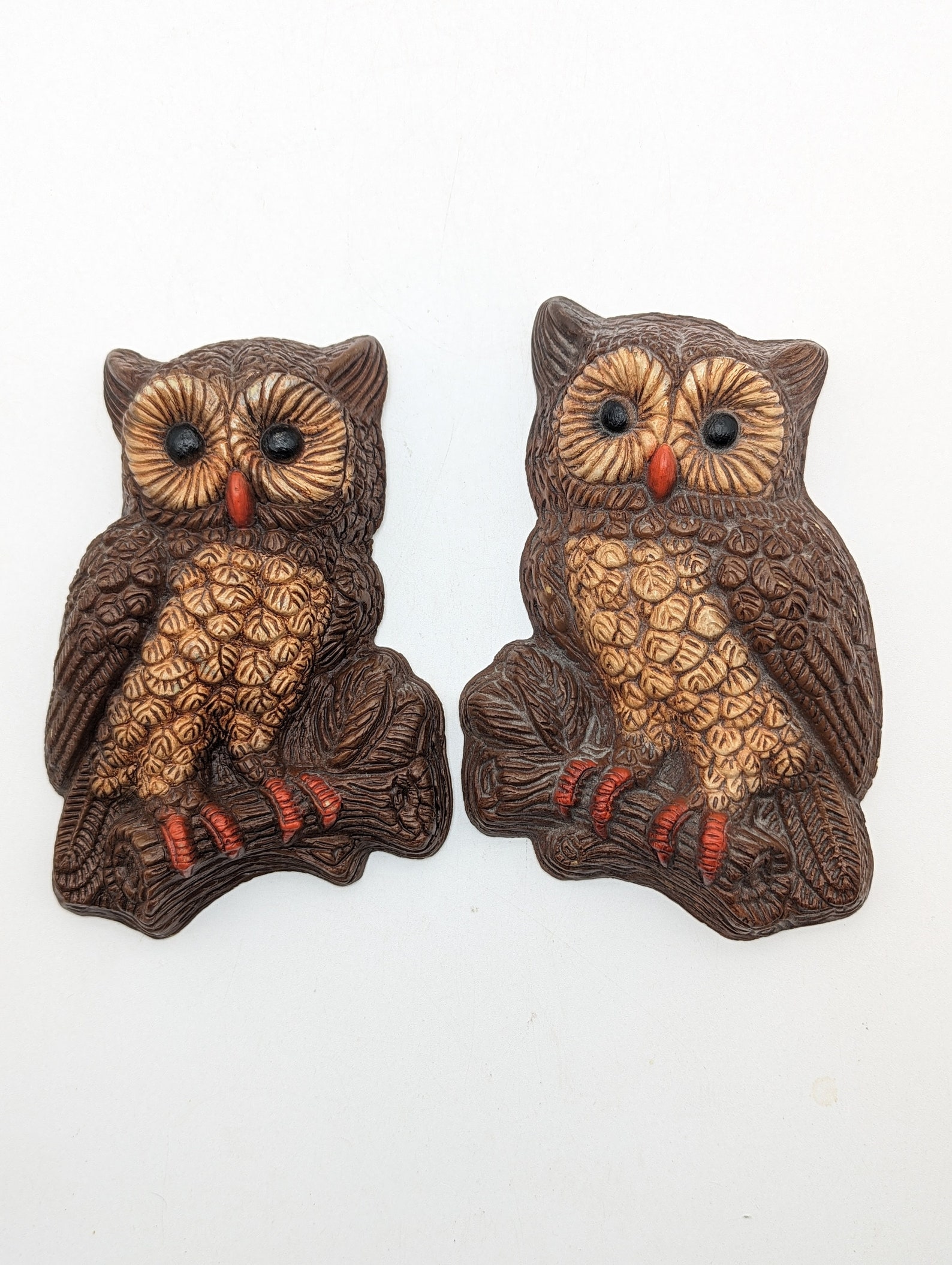 Super Cute MCM Owl Hangings Vintage Molded and Foam Filled - Etsy