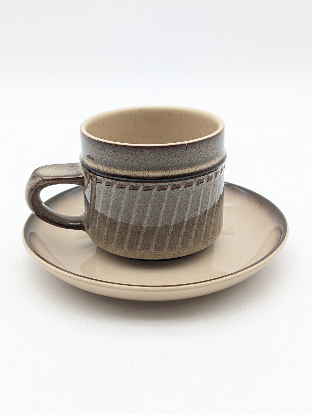 Denby Brown Sonnet Matching Cup and Saucer - Etsy