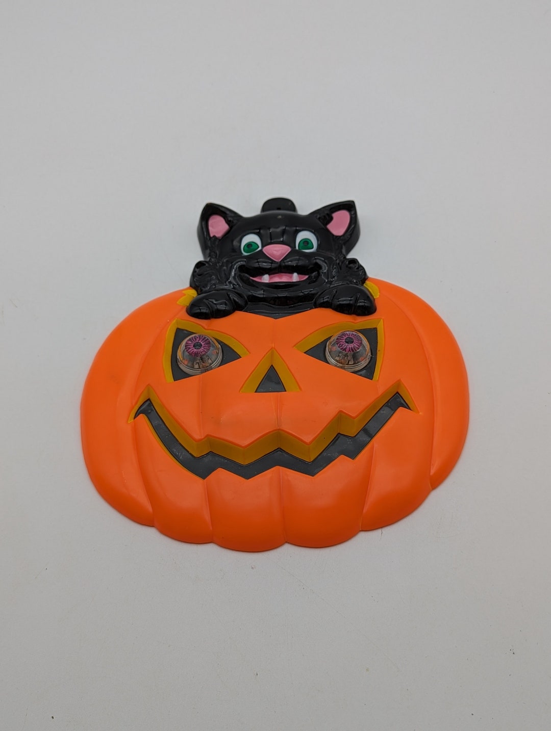 Vintage Paper Magic Group Flashing Light Pumpkin Black Cat Halloween ...