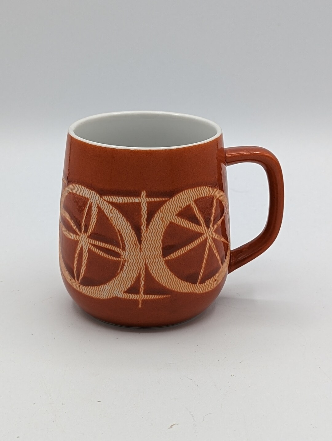 Vintage 60s MCM Burnt Orange Ceramic Coffee Mug - Etsy