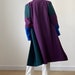 Woman Long Oversized Color Block Coat - Etsy