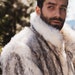 Collared Wolf Faux Fur Jacket, Short Furry Coat - Etsy