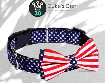 American Flag Dog Collar - Etsy