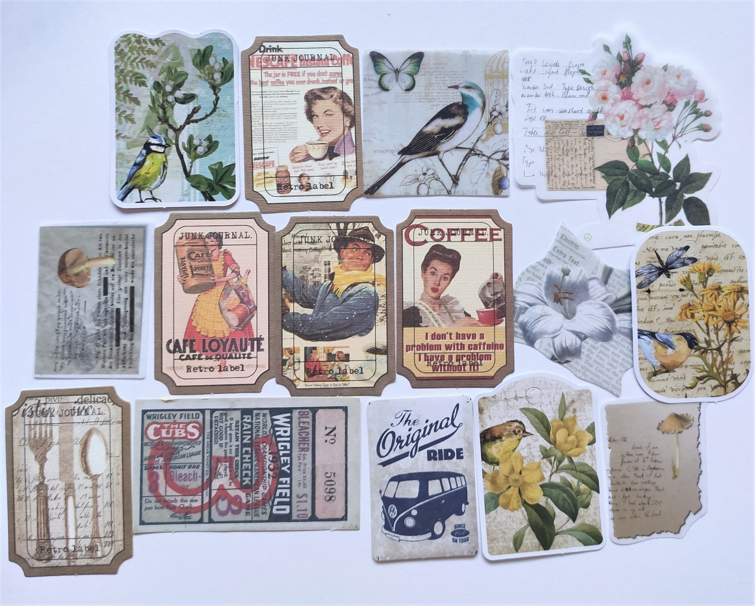 Papercraft Aesthetic stickers pack Assorted stickers Vynil stickers ...