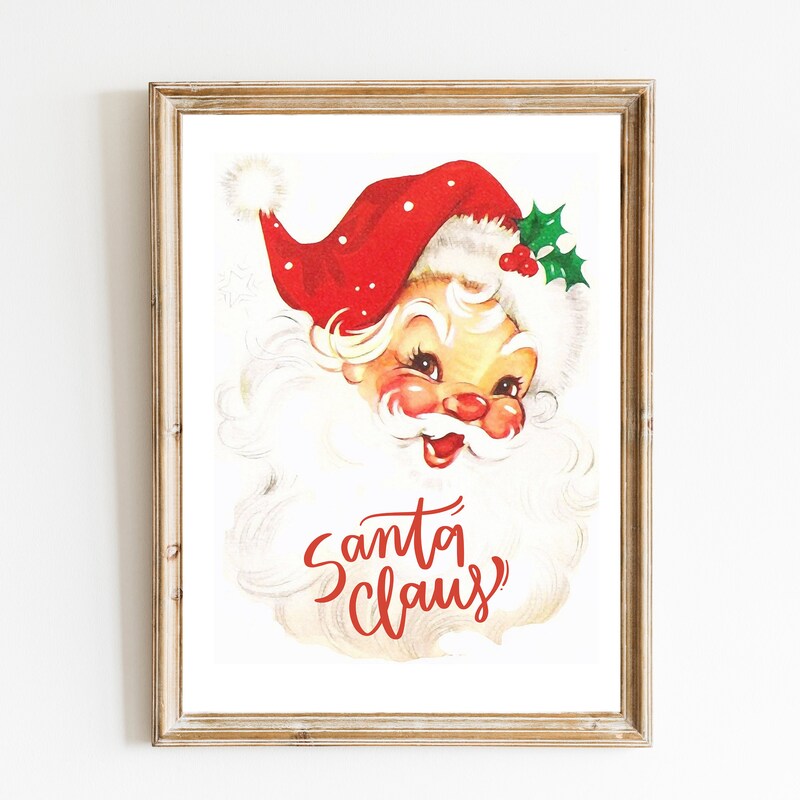 Santa Claus Print - Etsy