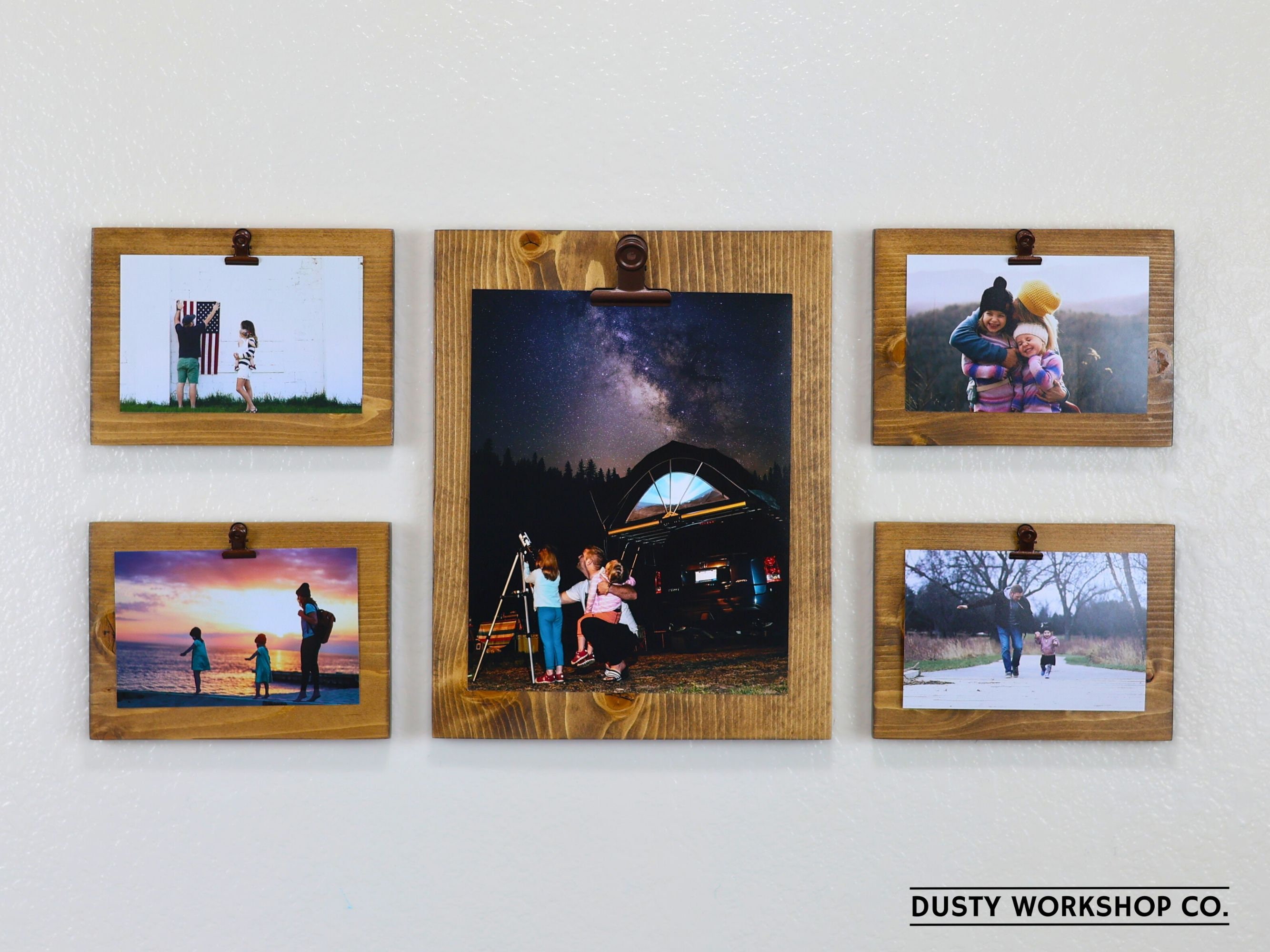 Rustic Clipboard Picture Frame Set 4x6 Clip Frames 8 X10 Clip Frame ...