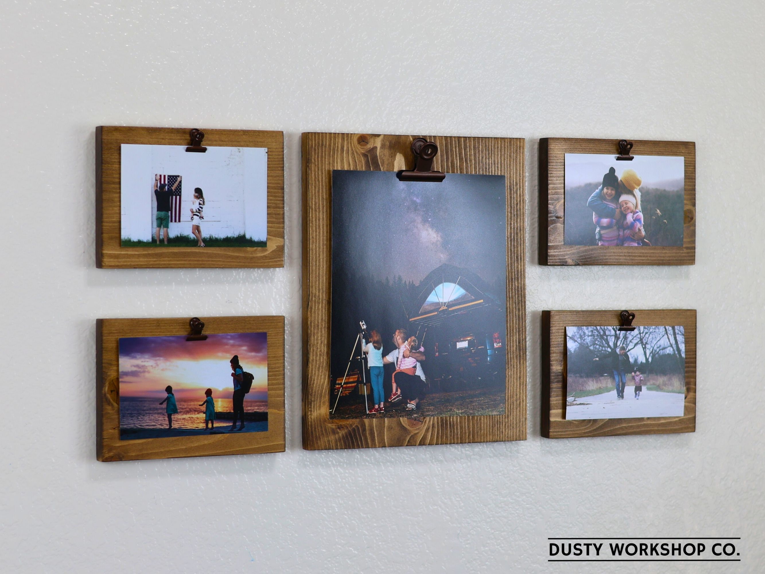 Rustic Clipboard Picture Frame Set 4x6 Clip Frames 8 X10 Clip Frame ...