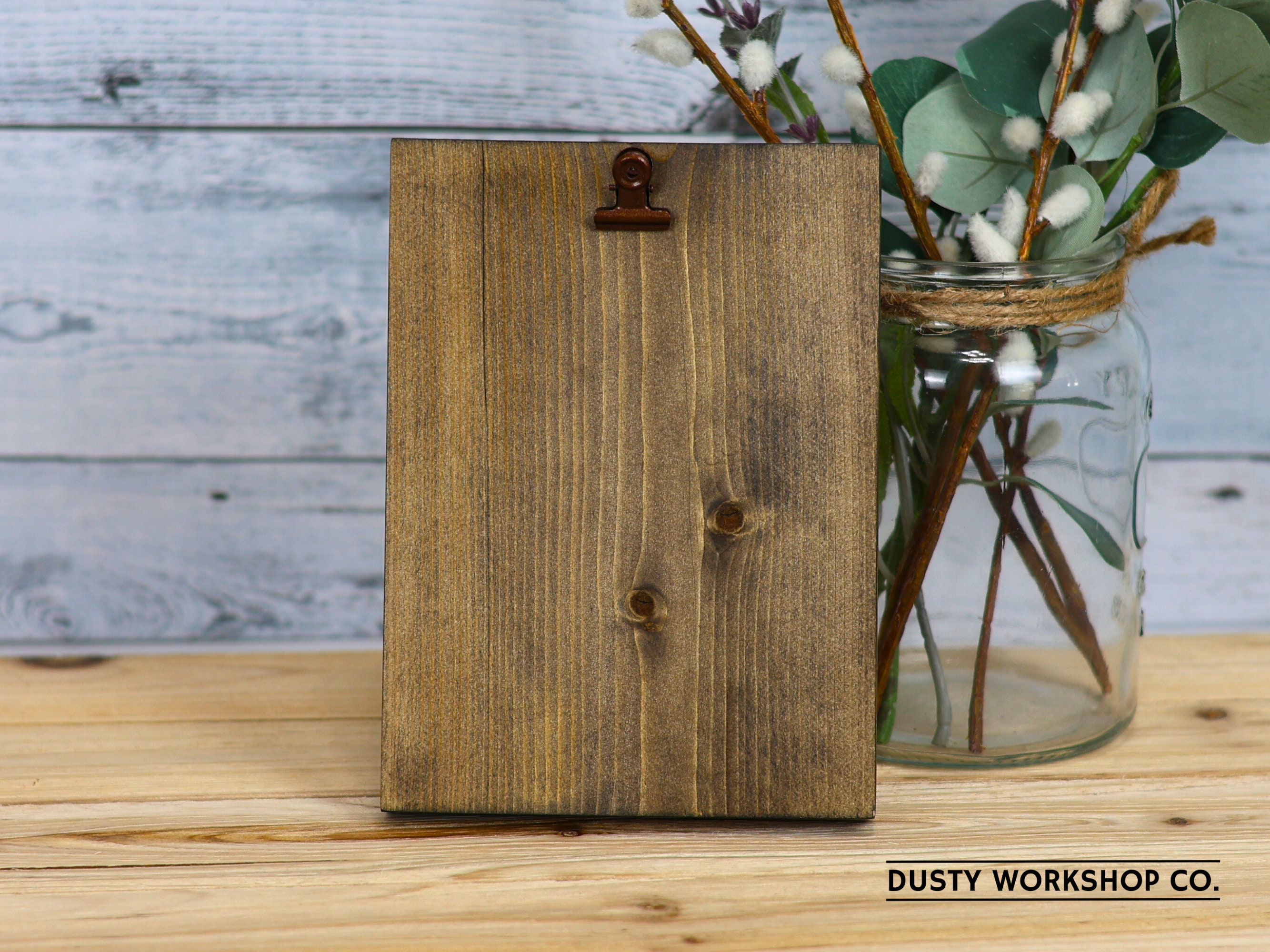Rustic Clipboard Frame for a 4X6 Picture Frame With Rustic - Etsy