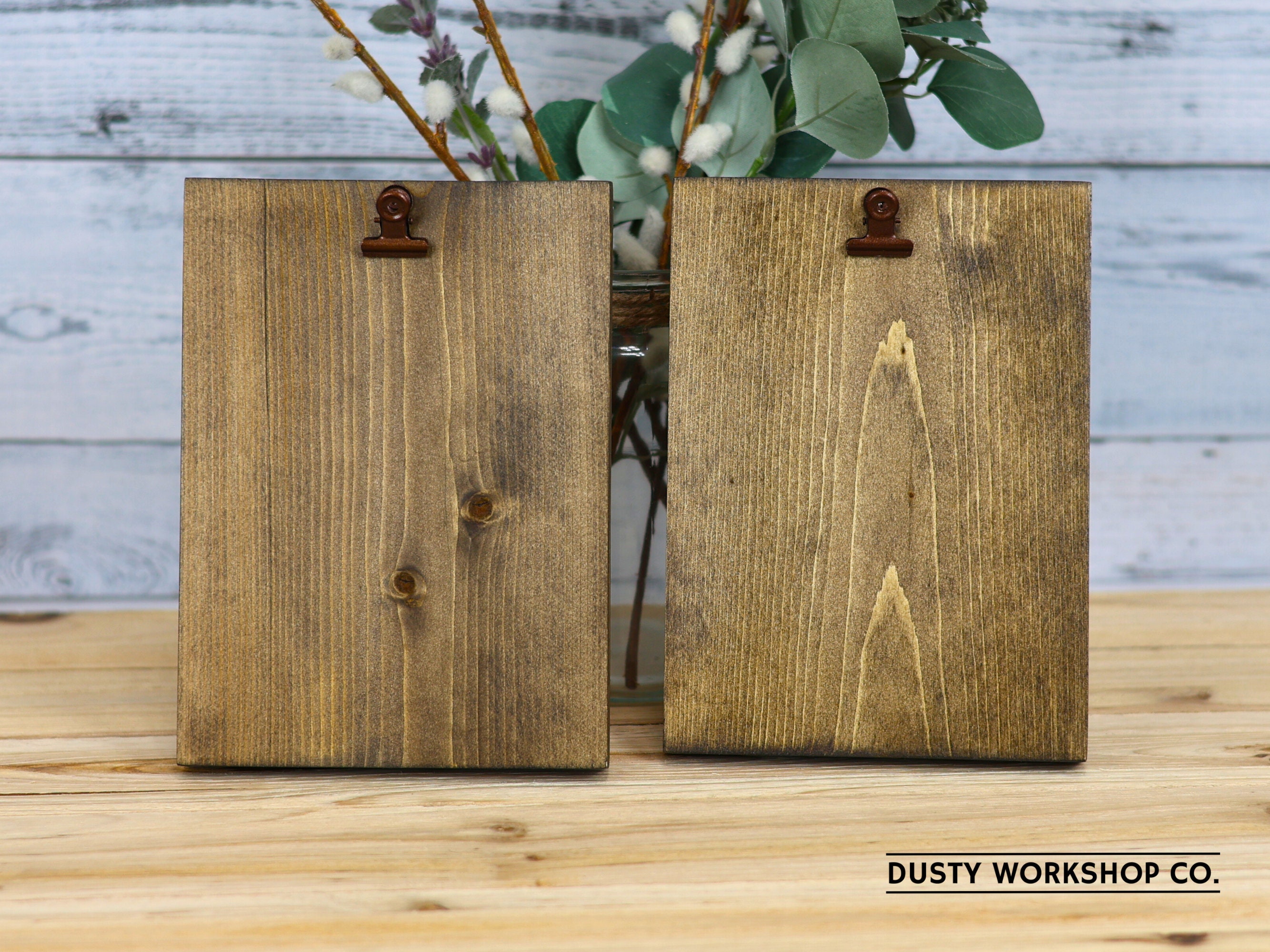 Rustic Clipboard Frame for a 4X6 Picture Frame With Rustic - Etsy