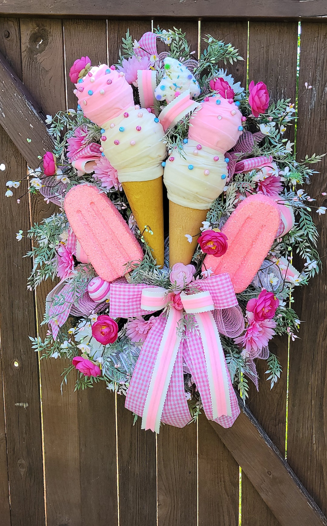 Ice Cream Wreath, Ice Cream Decor, Sweet Wreath, Candyland Wreaths, - Etsy