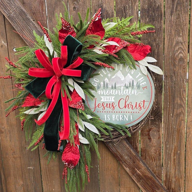 Christian Wreath - Etsy