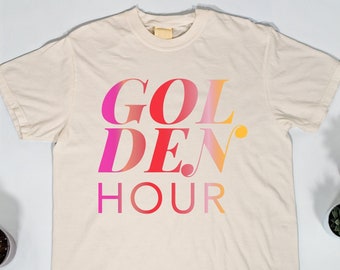 Golden Hour T-shirt Golden Hour T-shirt T-shirt Design Road Trip Tee ...