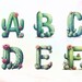 Cactus Png Watercolor Cactus Font Cactus Letters Clipart Alphabet Png ...