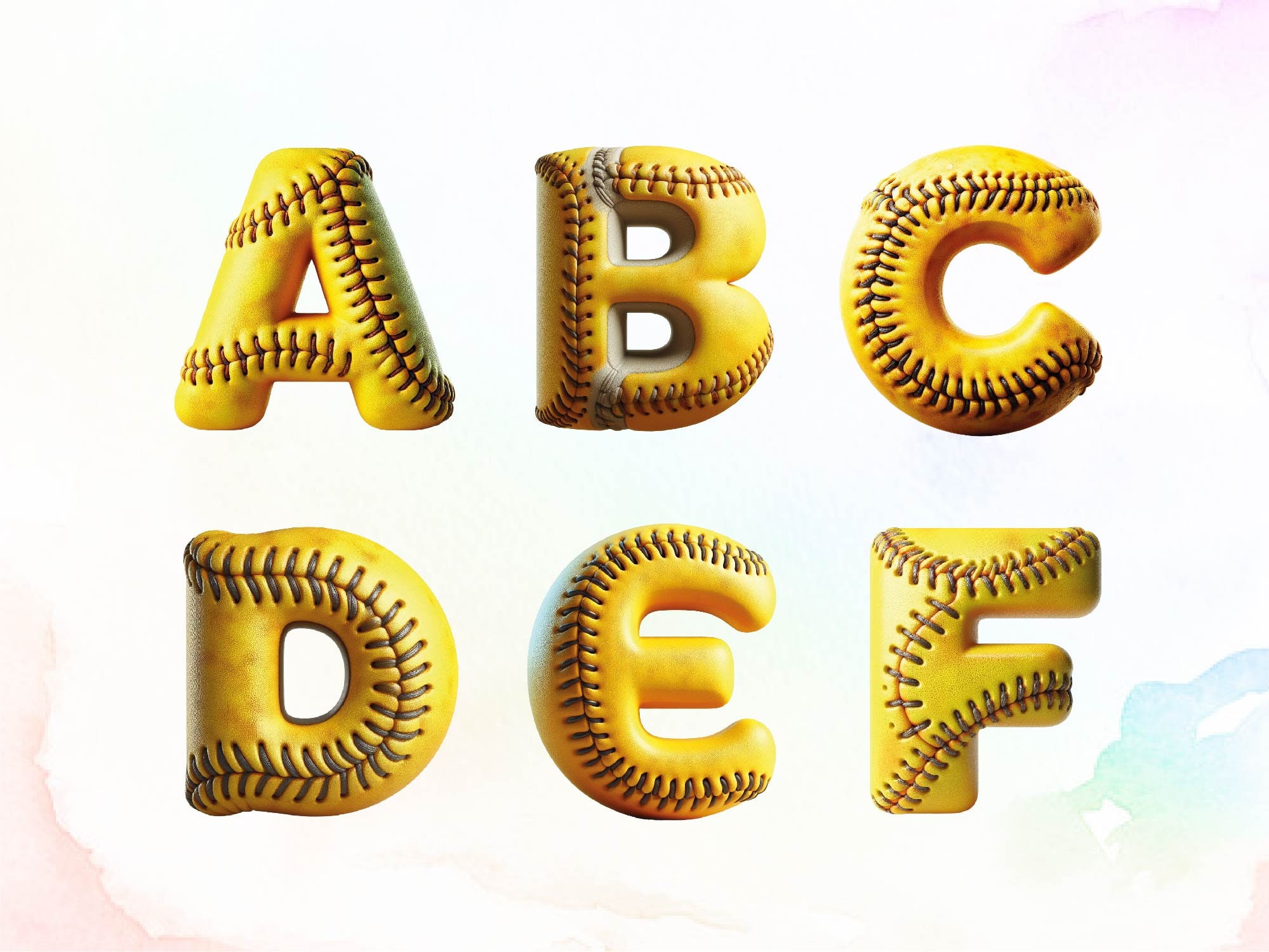 Softball Png Clipart Softball Letters Softball Font Alphabet Png Doodle ...