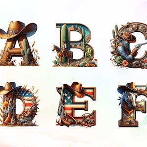 Western Clipart Png Western Font Western Letters Country Clipart Cowboy ...
