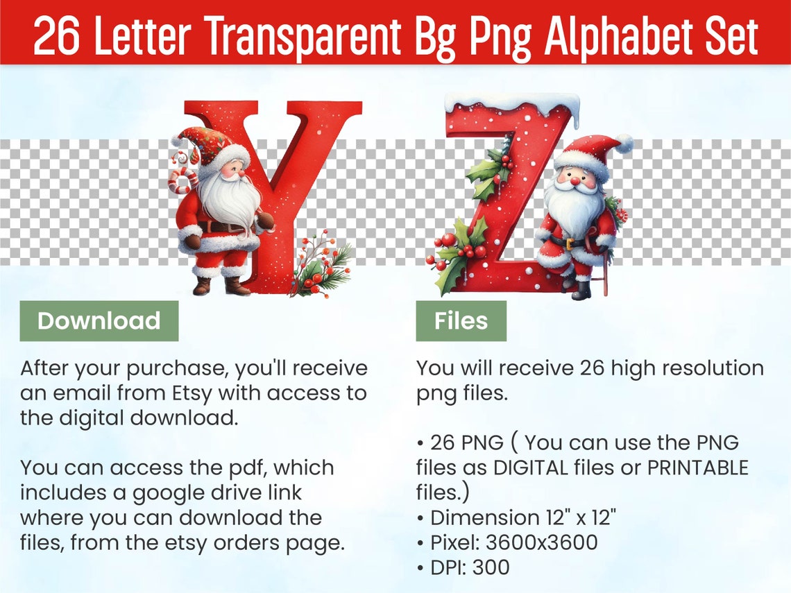 Santa Claus Png Santa Letters Christmas Font Christmas Name Watercolor ...