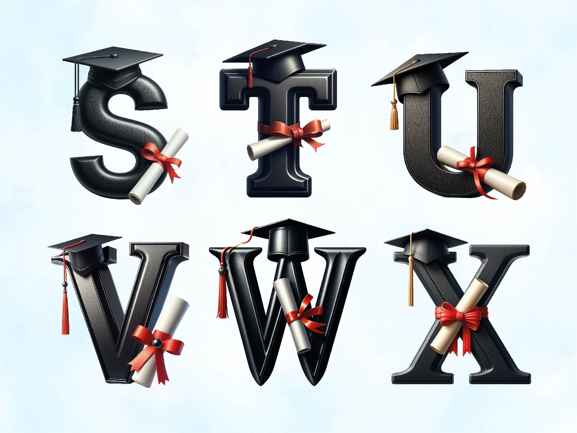 Graduation Letters Grad Font Graduation Alphabet Png Graduation Clipart ...