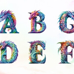 Dragon Clipart Png Dragon Letters Dragon Font Alphabet Clipart ...