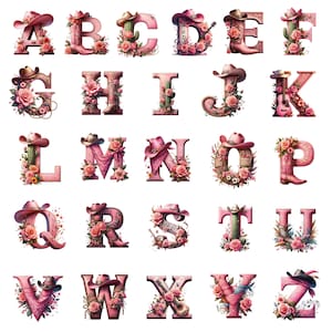 Western Font Letters Western Png Cowgirl Letters Png Alphabet Clipart ...