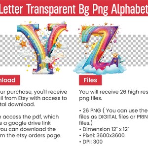 Rainbow Png Clipart Rainbow Letters Alphabet Png Doodle Letters Rainbow ...