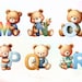 Toy Bear Clipart Alphabet Png Bear Baby Shower Decorations Doodle ...