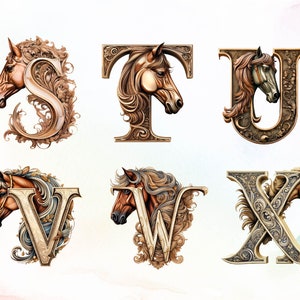 Horse Png Clipart Horse Letters Horse Alphabet Png Doodle Letters Font ...