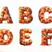 Pizza Letters Pizza Font Alphabet Png Pizza Clipart Png Doodle Letters ...