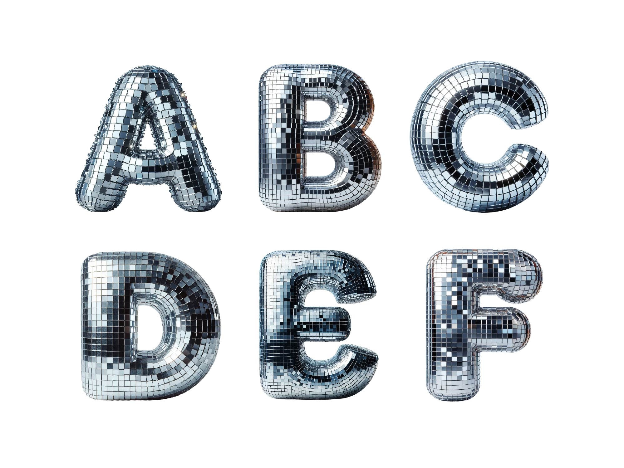 Disco Ball Png Clipart Disco Letters Font Alphabet Png Doodle Letters ...