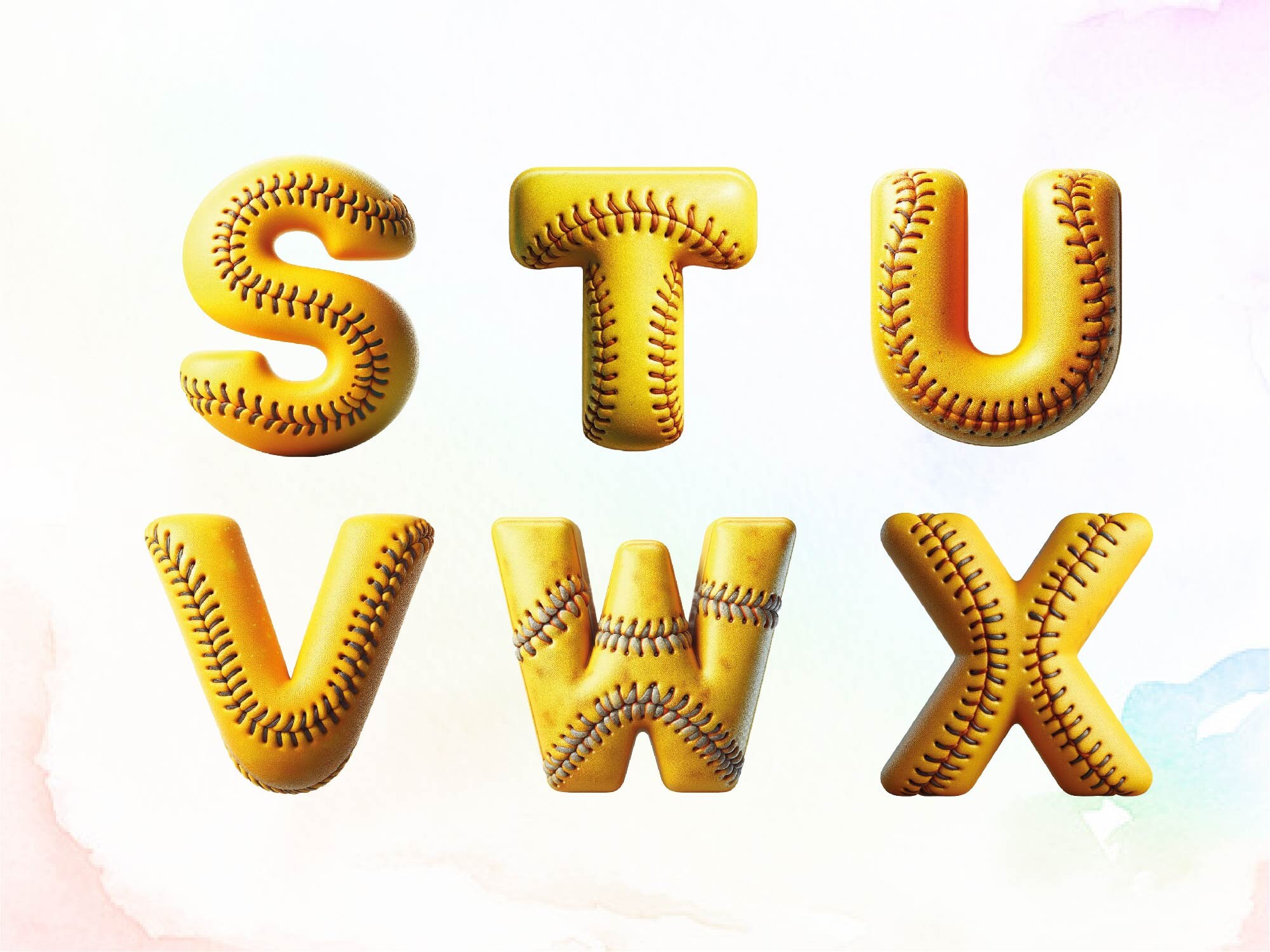 Softball Png Clipart Softball Letters Softball Font Alphabet Png Doodle ...