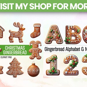 Customized Gingerbread Png Gingerbread Clipart Alphabet Gingerbread ...