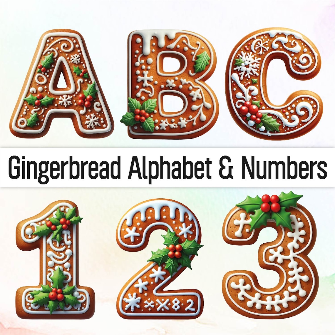 Customized Gingerbread Png Gingerbread Clipart Alphabet Gingerbread ...