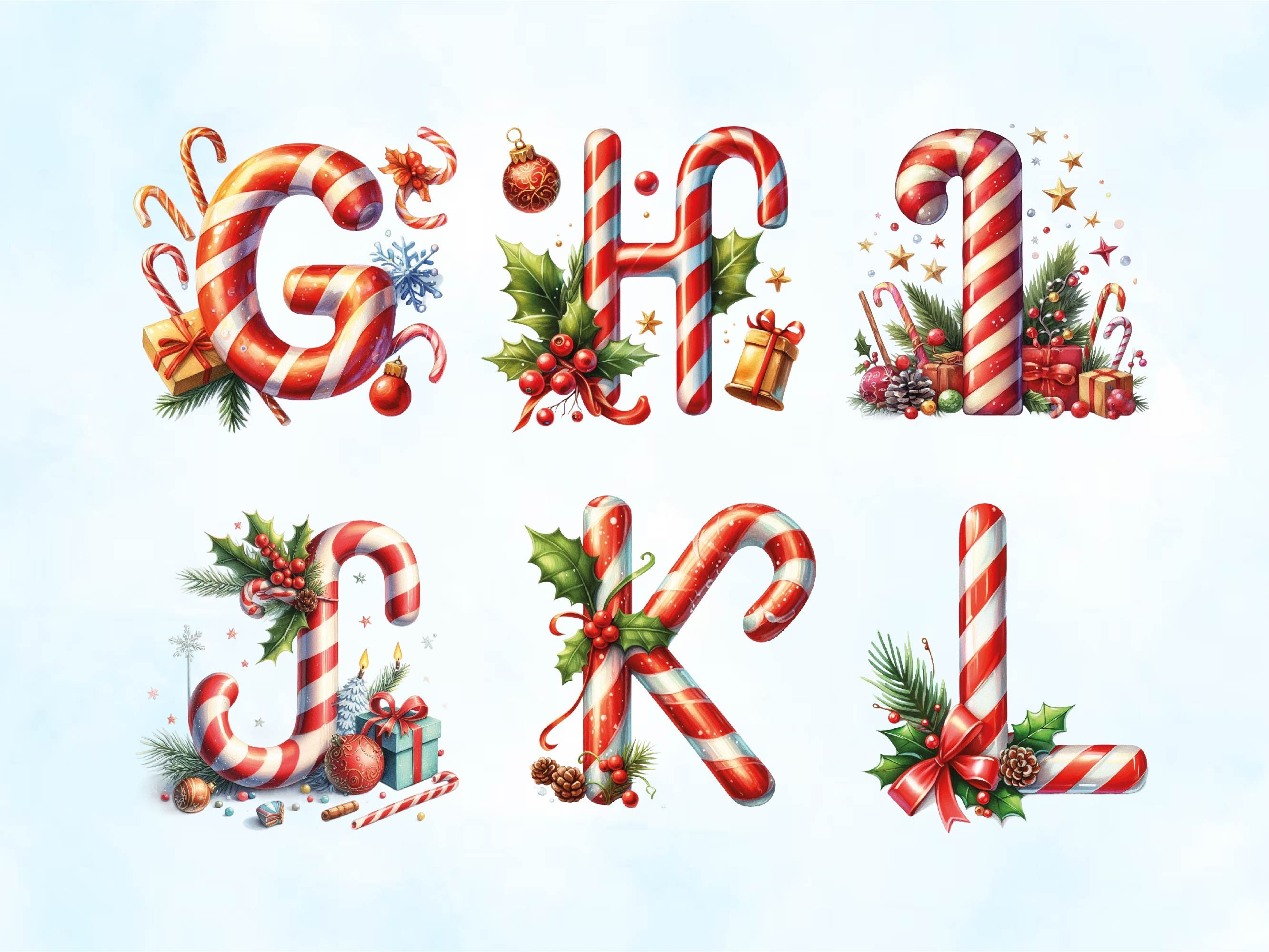 Candy Cane Clipart Candy Land Png Alphabet Clipart Christmas Candy ...