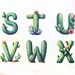 Cactus Png Watercolor Cactus Font Cactus Letters Clipart Alphabet Png ...