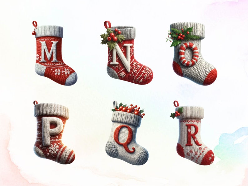 Custom Christmas Stocking Clipart Christmas Name Png Christmas Font ...