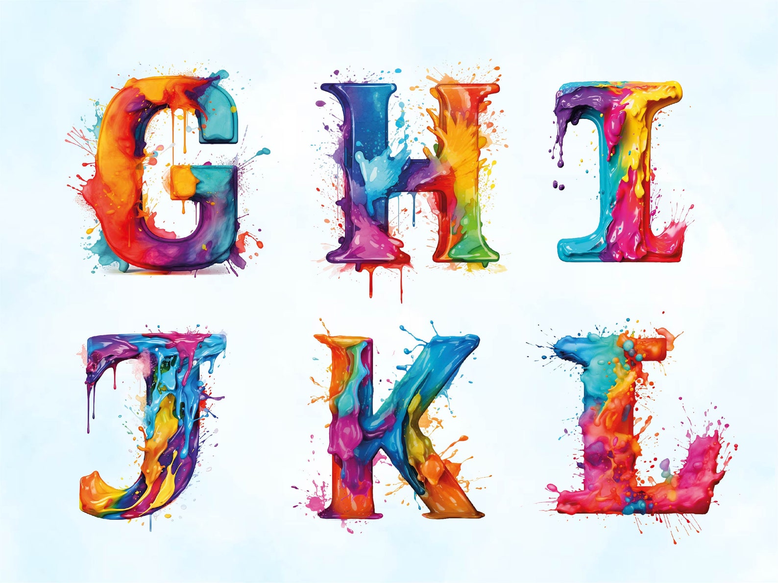 Watercolor Letters Png Clipart Font Watercolor Splashes Paint Splatter ...