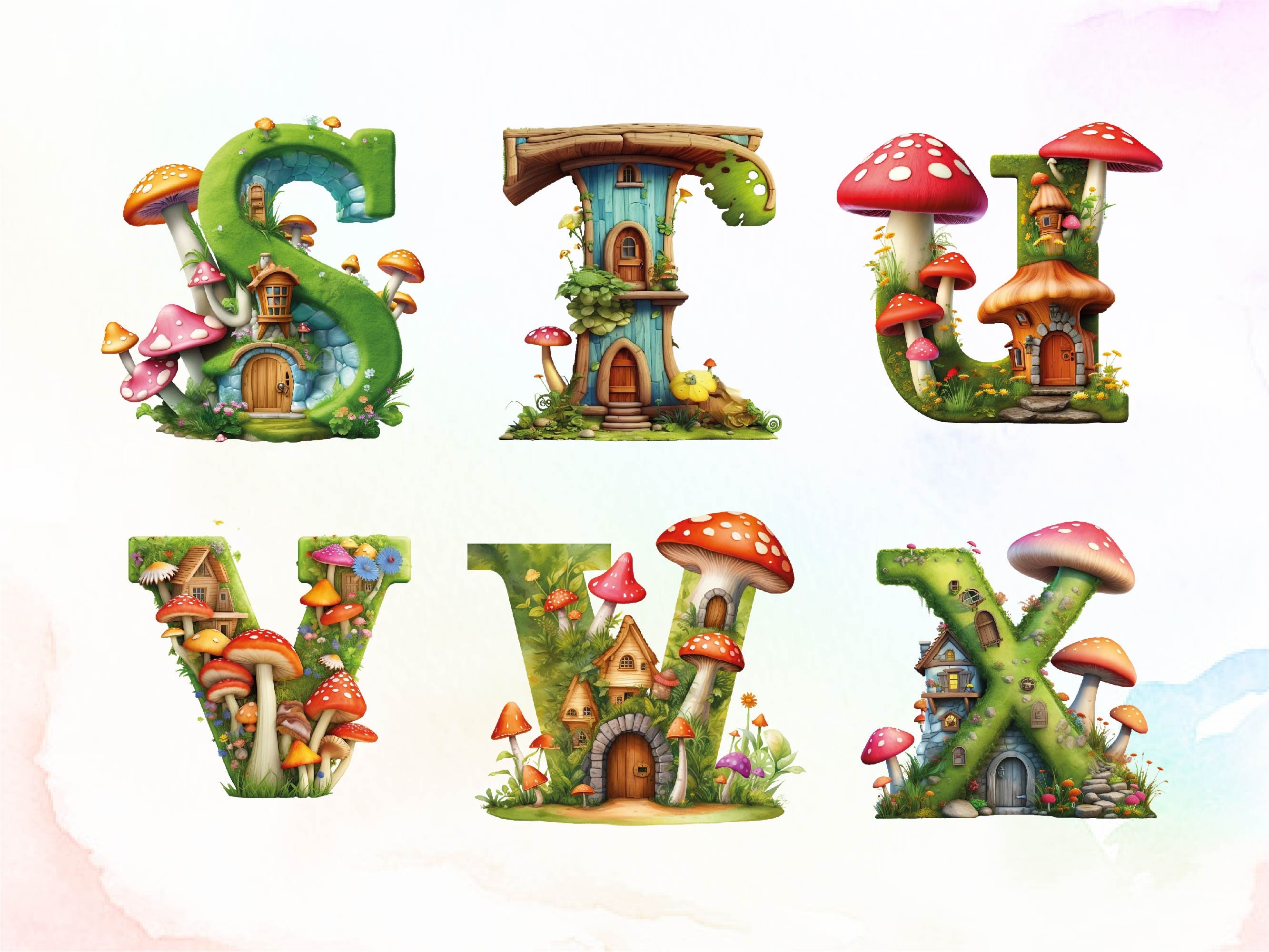 Mushroom Png Mushroom Clipart Magic Mushroom Alphabet Png Decorative ...