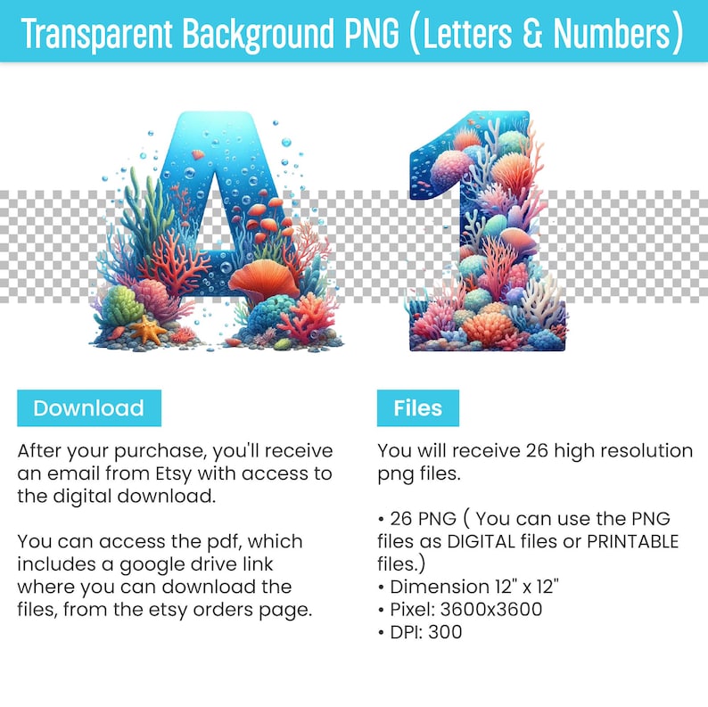 Coral Reef Letters Ocean Font Sea Ocean Alphabet Png Doodle Letters ...