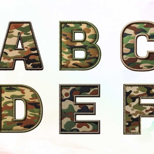 Camouflage PNG Camo Clipart Military PNG Patriotic American Alphabet ...
