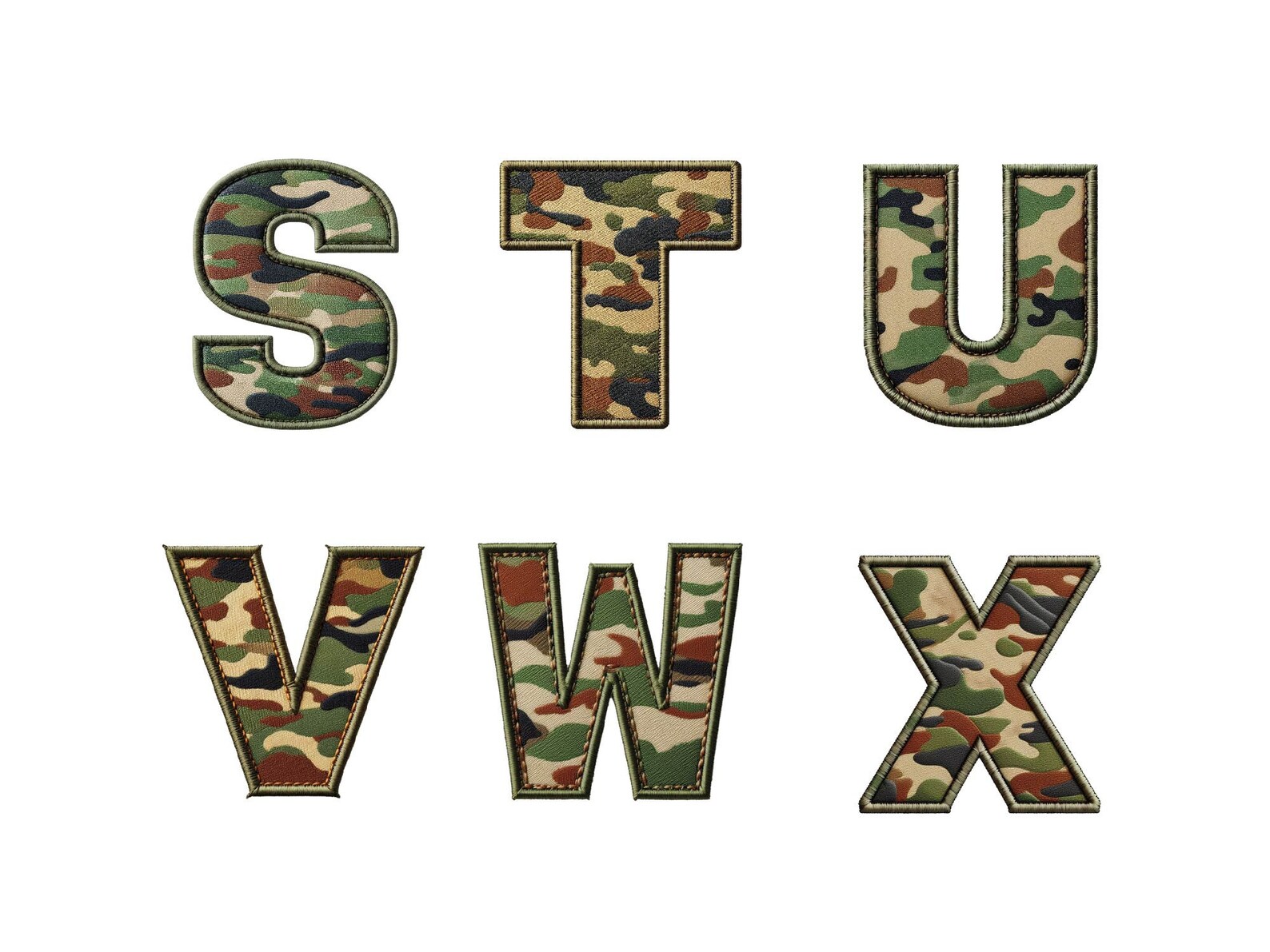 Camouflage PNG Camo Clipart Military PNG Patriotic American Alphabet ...