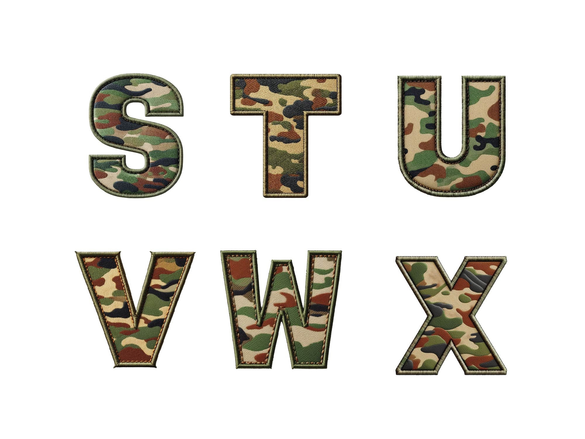 Camouflage PNG Camo Clipart Military PNG Patriotic American Alphabet ...