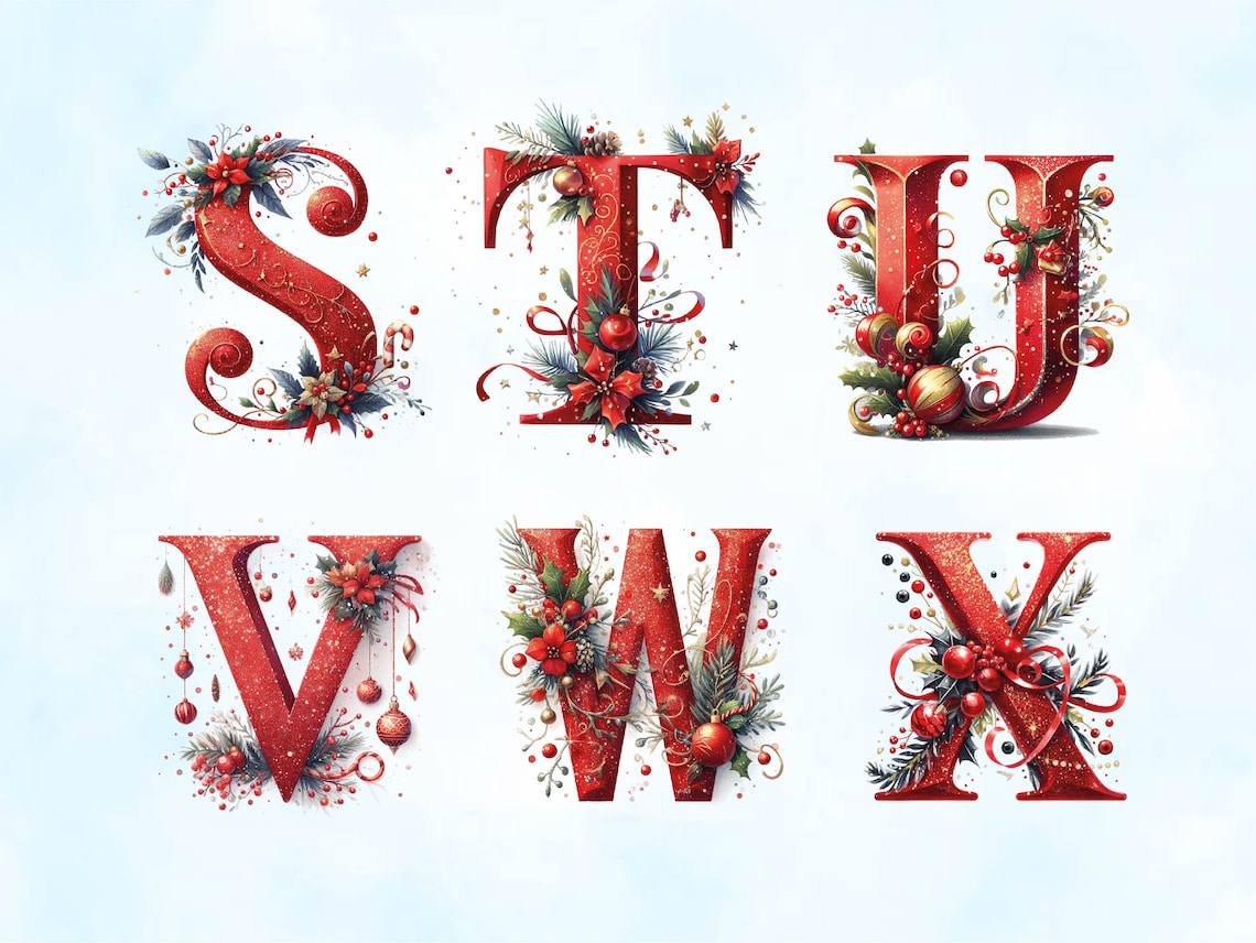 Glitter Christmas Font Clipart Christmas Ornament Png Christmas Name ...