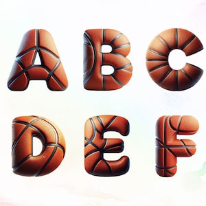 Basketball Png Basketball Font Clipart Doodle Letters Png Alphabet ...