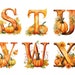 Pumpkin Png Fall Clipart Thanksgiving Png Thanksgiving Clipart Alphabet ...